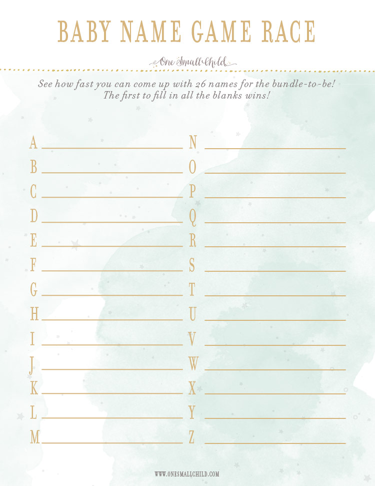 Printable List Of Baby Names Pdf Printable Infoupdate